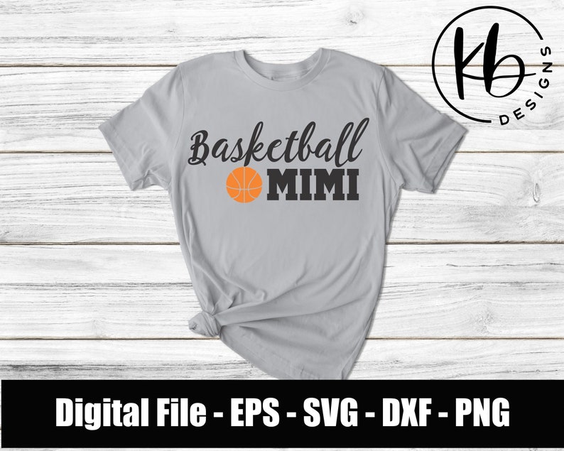 Basketball Mimi Digital File Download. SVG - PNG - Eps - Dxf ...