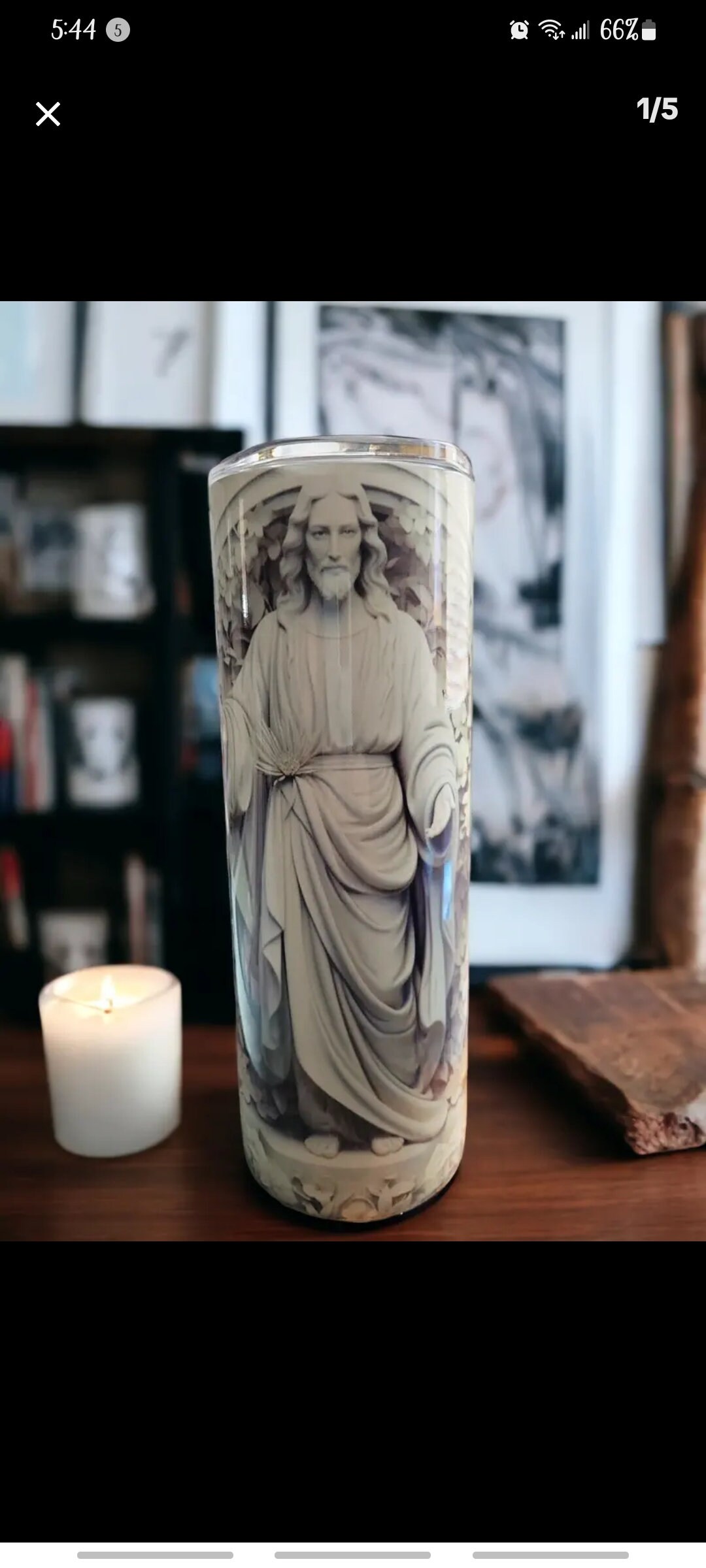 Divine Sip: 20oz Stainless Steel Tumbler With Sublimated Jesus Design ...