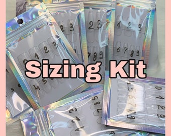 Sample Sizing Kit of Press on Nails Size Guide Custom - Etsy