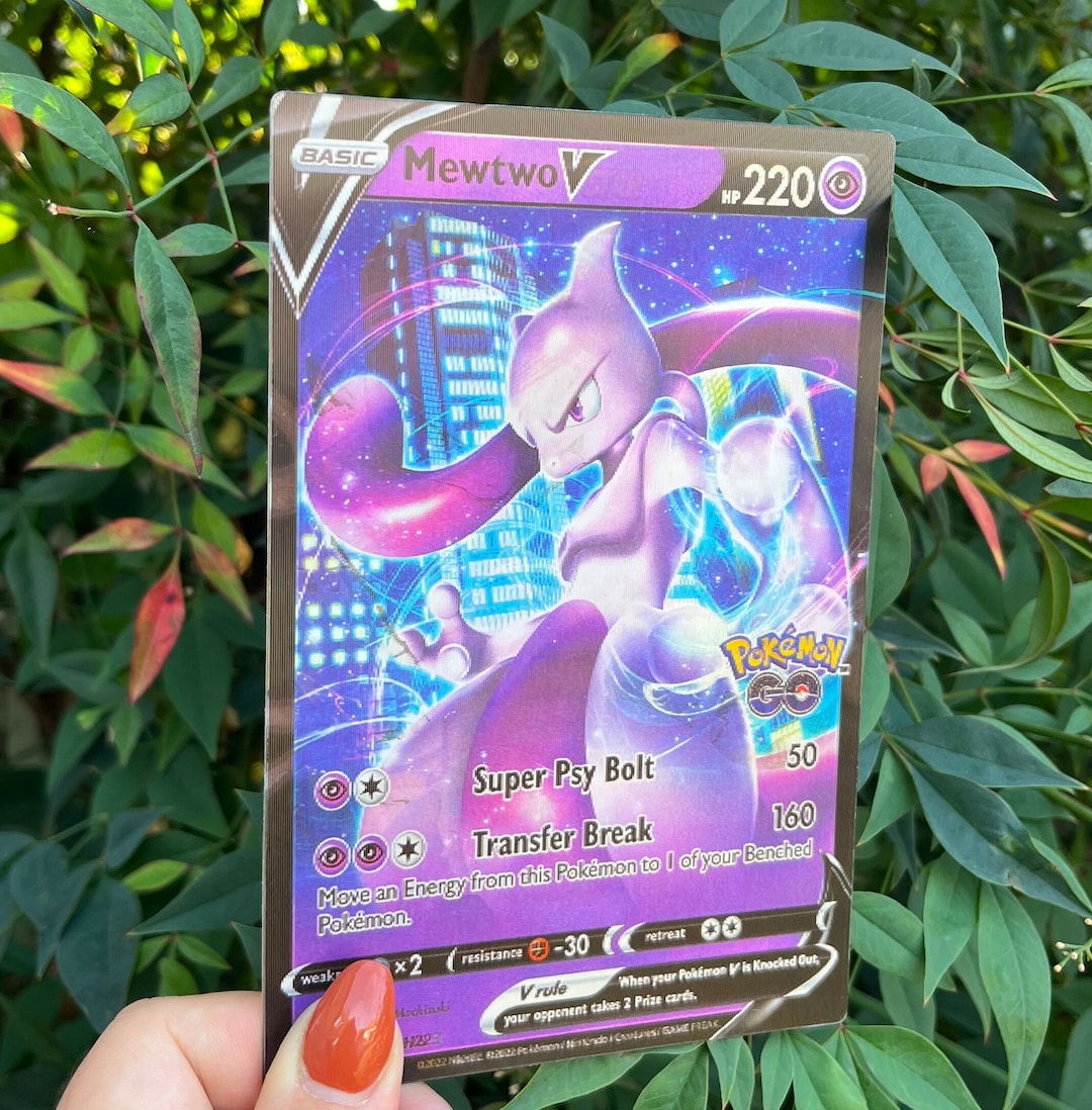 Mew Two Card 3D Motion Sticker (large) - Etsy