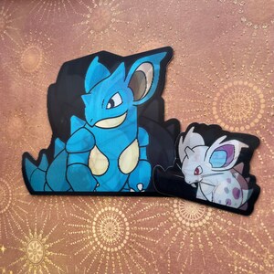 Nidoran / Nidoqueen Evolution 3D Motion Sticker - Etsy