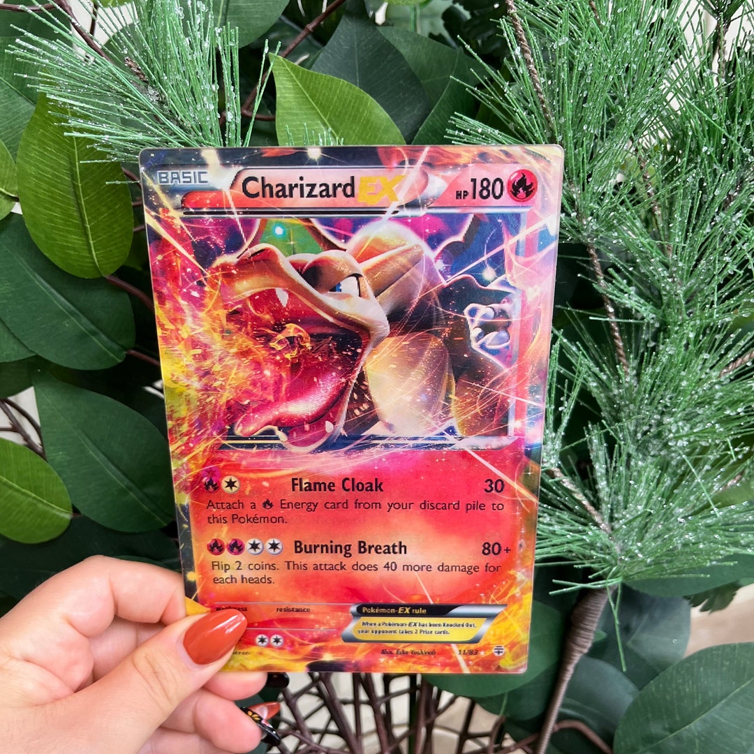 Charizard Card 3D Motion Sticker (large) - Etsy