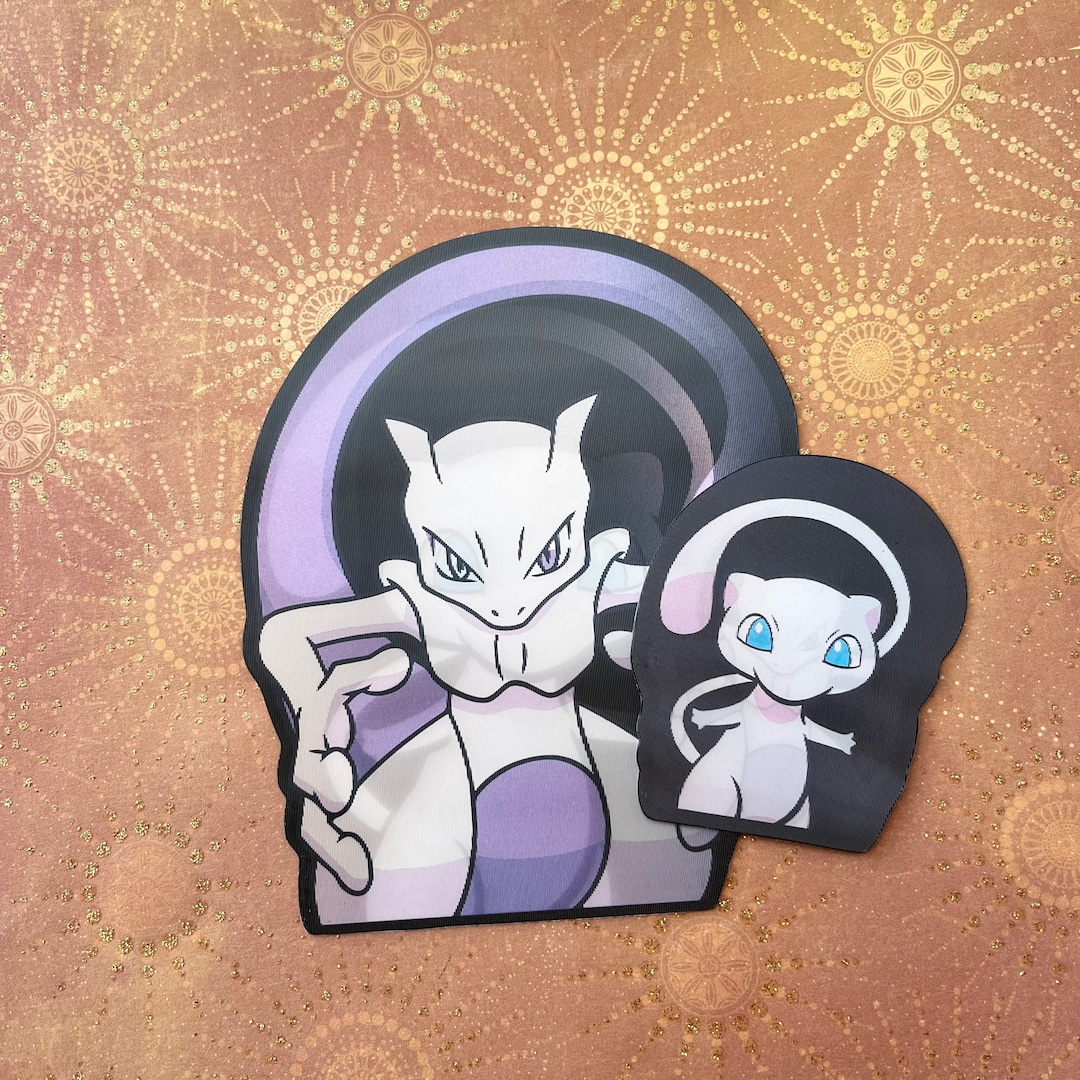 Mew / Mewtwo Evolution 3D Motion Sticker - Etsy