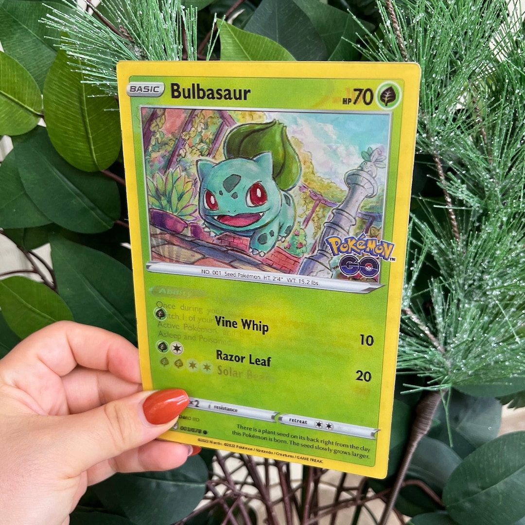 Bulbasaur Evolutions Card 3D Motion Sticker (large) - Etsy