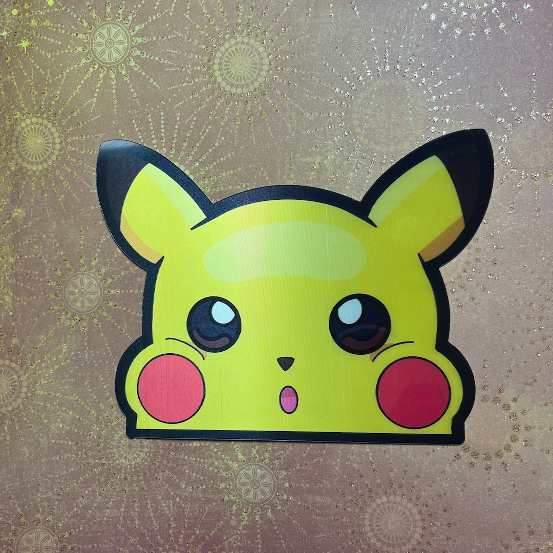 Large Cute Pikachu Cheeks 3D Motion Sticker - Etsy