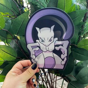 Mew / Mewtwo Evolution 3D Motion Sticker - Etsy