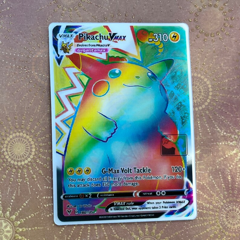 Pikachu VMAX Card 3D Motion Sticker (large) - Etsy