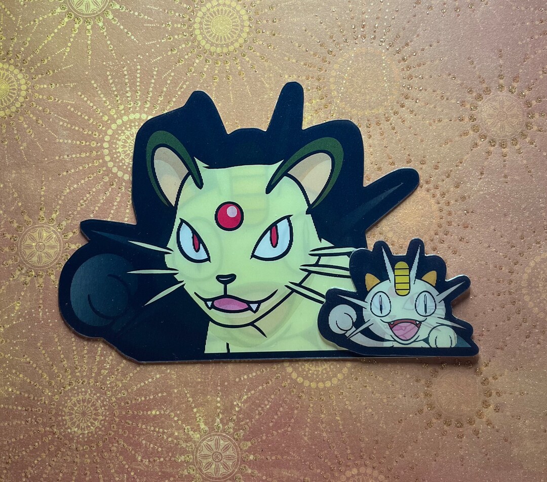 Meowth / Persian 3D Motion Sticker - Etsy