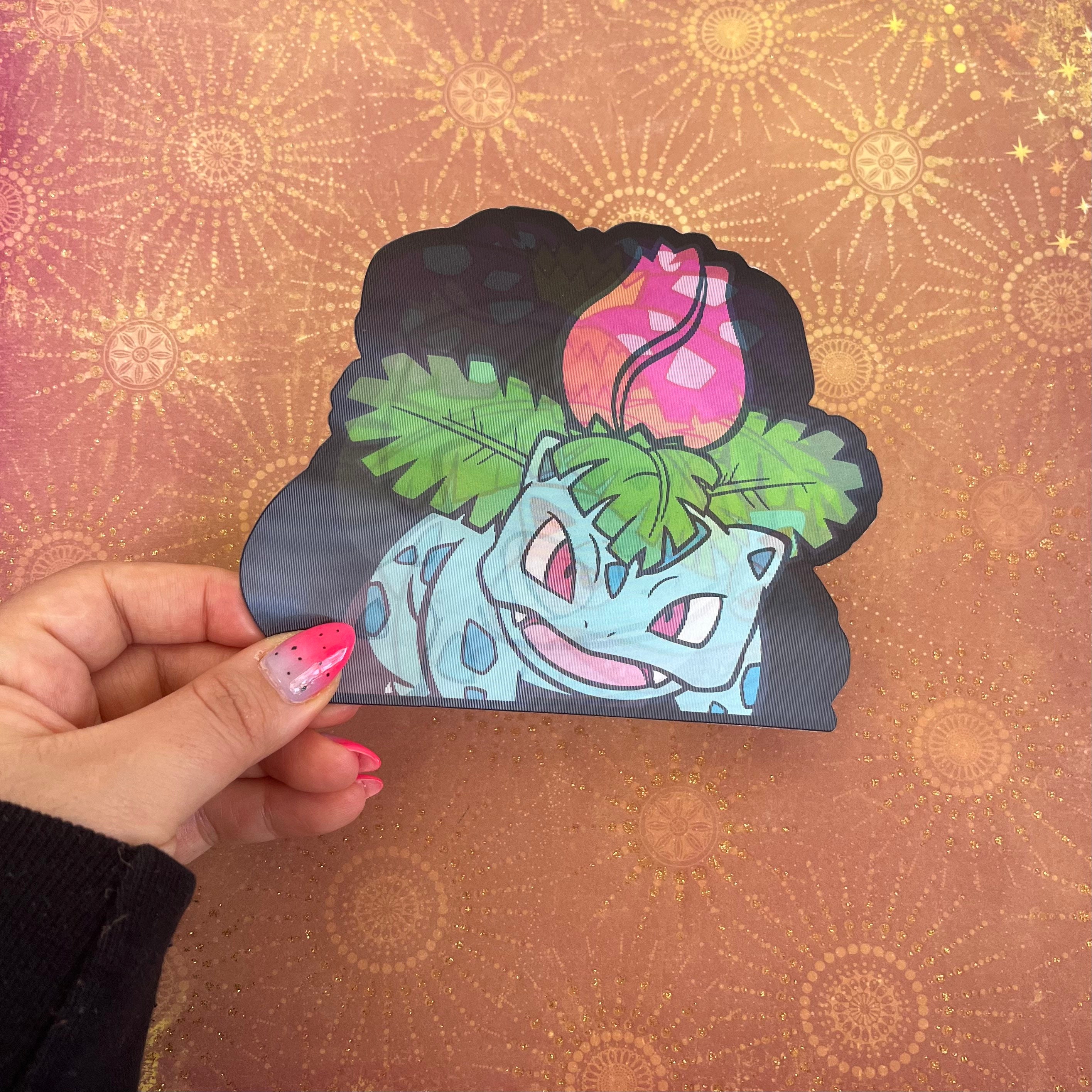 Bulbasaur Evolution 3D Motion Sticker - Etsy UK
