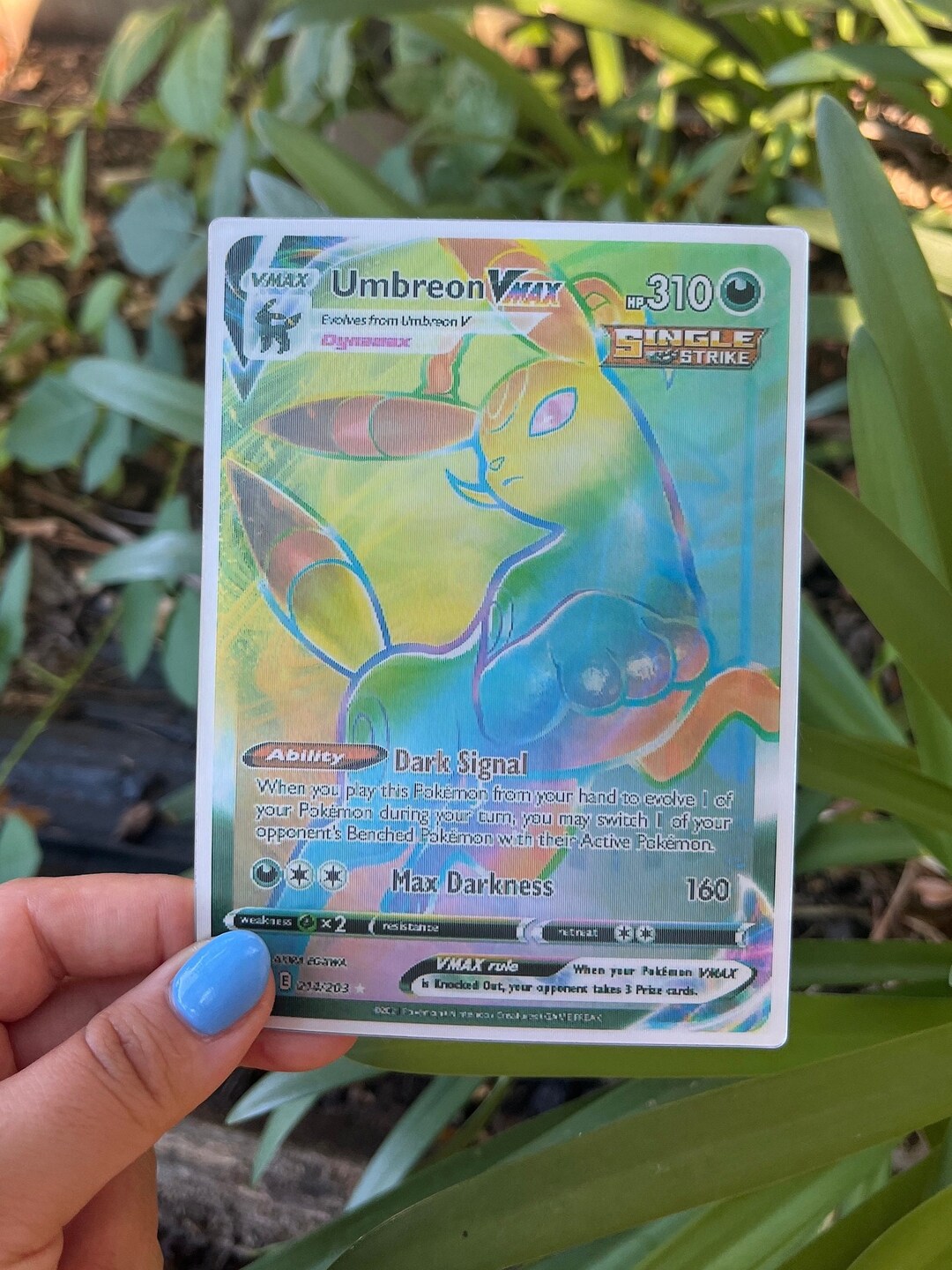 Umbreon VMAX Card 3D Motion Sticker large - Etsy