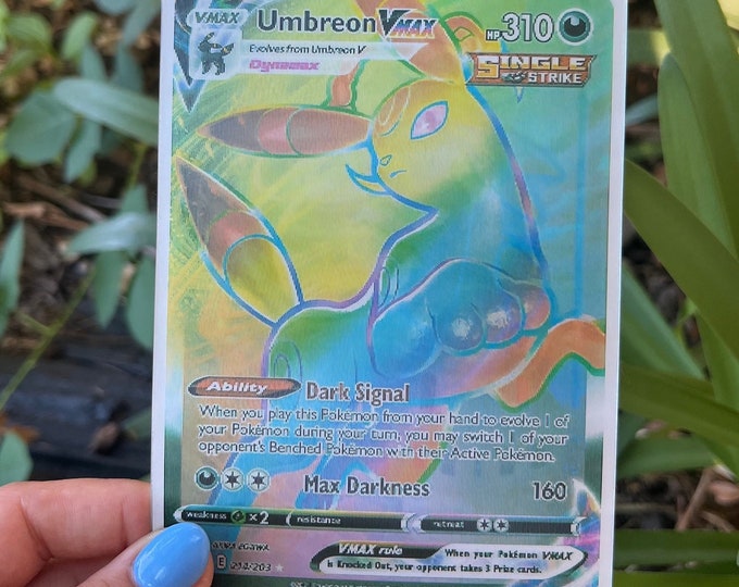 Umbreon VMAX Card 3D Motion Sticker large - Etsy