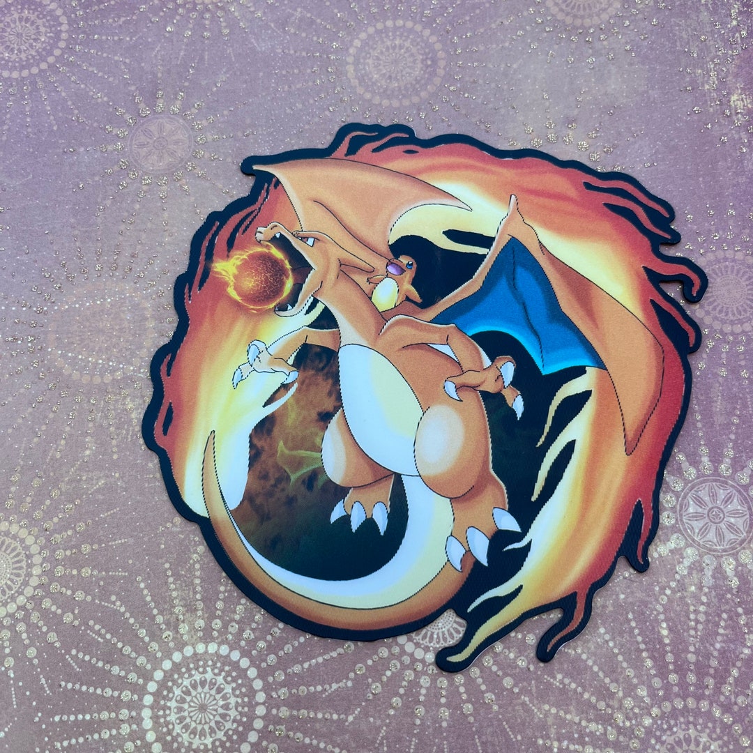 Charizard and Charmander 3D Motion Sticker large - Etsy