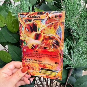 Charizard Card 3D Motion Sticker (large) - Etsy