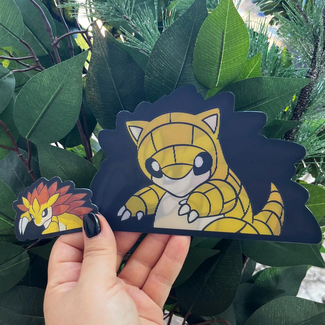 Sandshrew Evolution 3D Motion Sticker - Etsy
