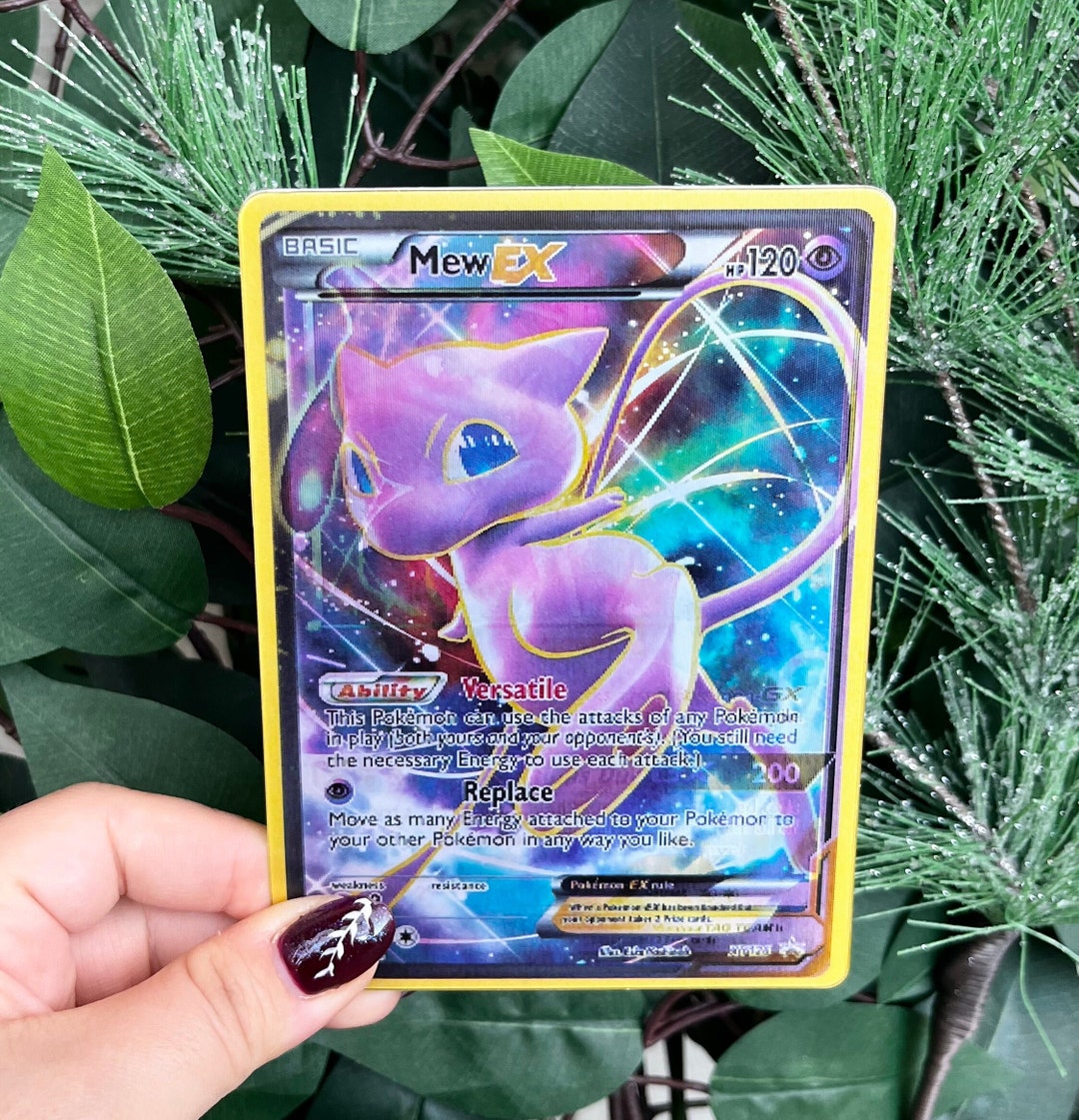 Mew / Mew Two Tag Team Card 3D Motion Sticker large - Etsy