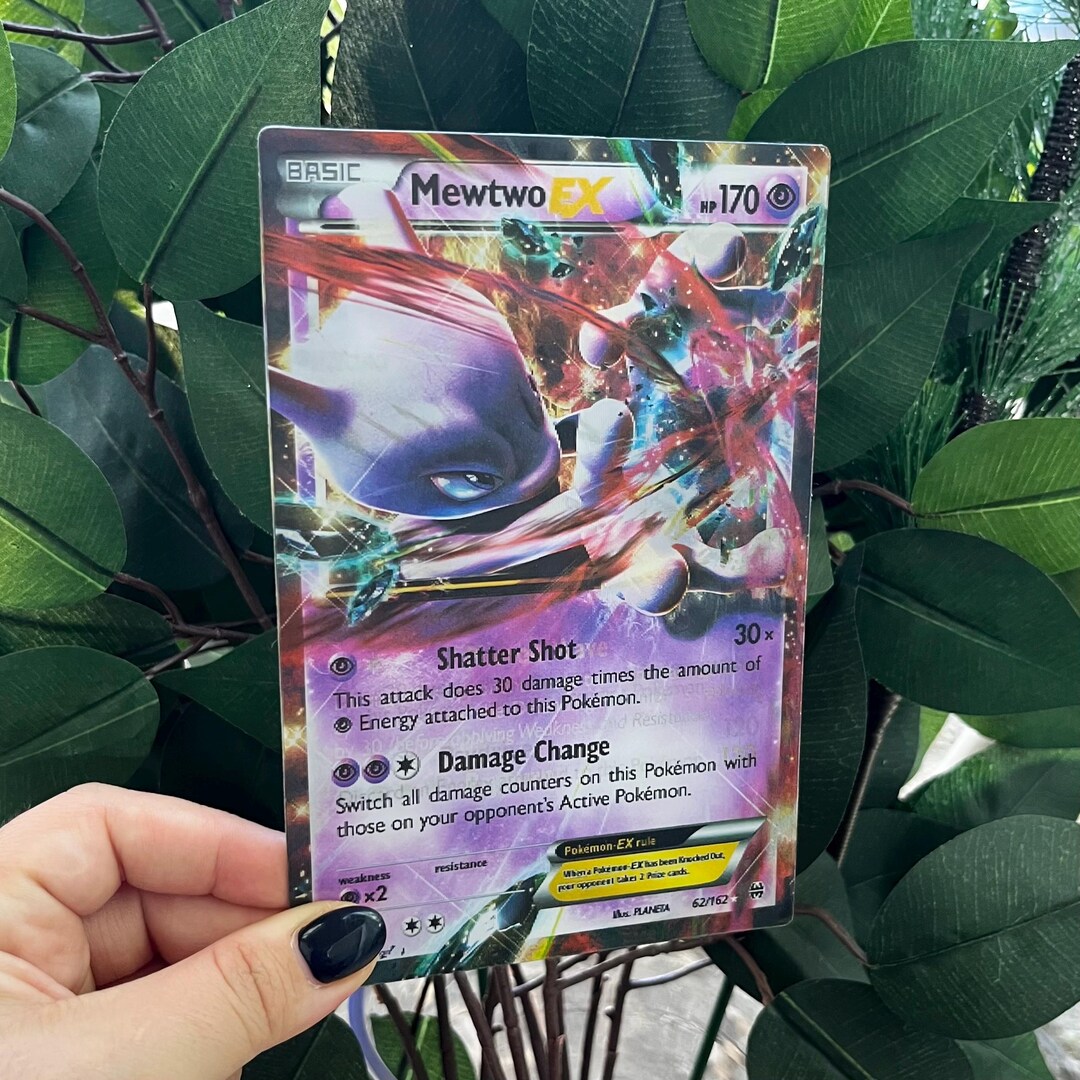 Mew Two EX Card 3D Motion Sticker (large) - Etsy