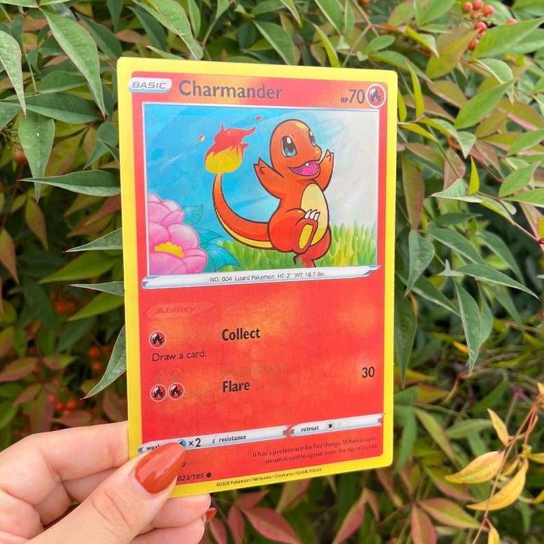 Charmander Evolution Card 3D Motion Sticker (large) - Etsy