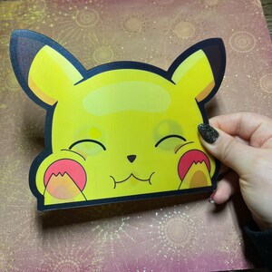 Large Cute Pikachu Cheeks 3D Motion Sticker - Etsy