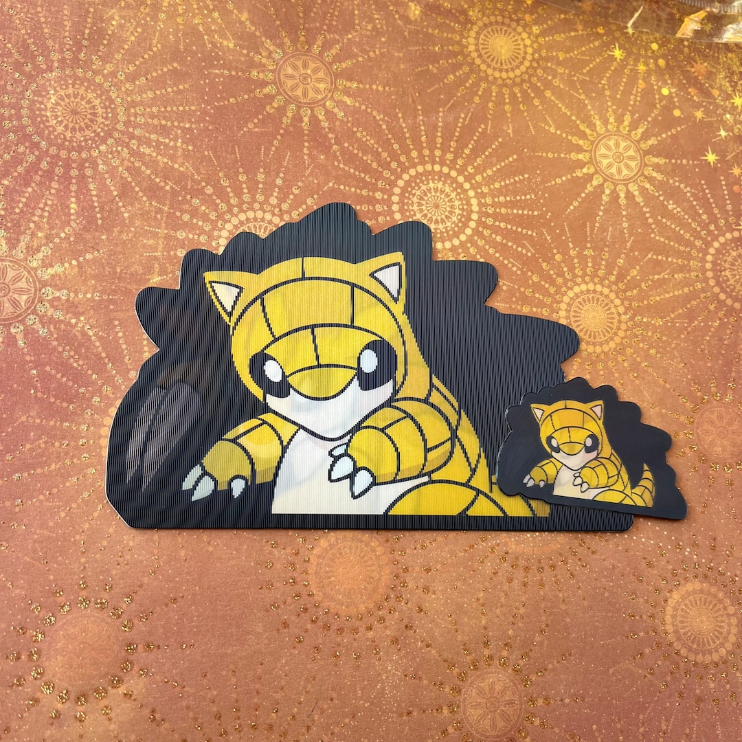Sandshrew Evolution 3D Motion Sticker - Etsy