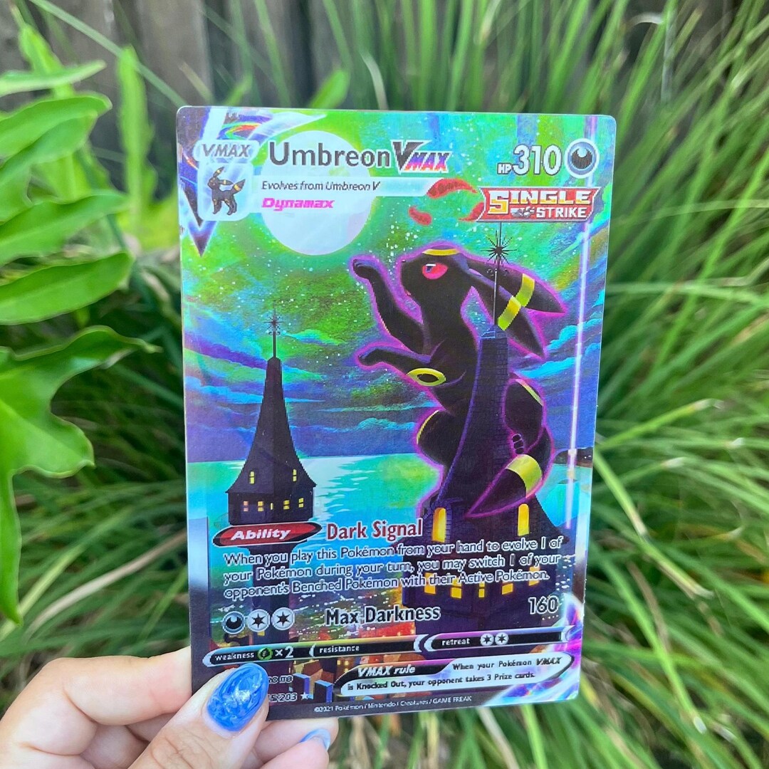 Umbreon VMAX Card 3D Motion Sticker (large) - Etsy