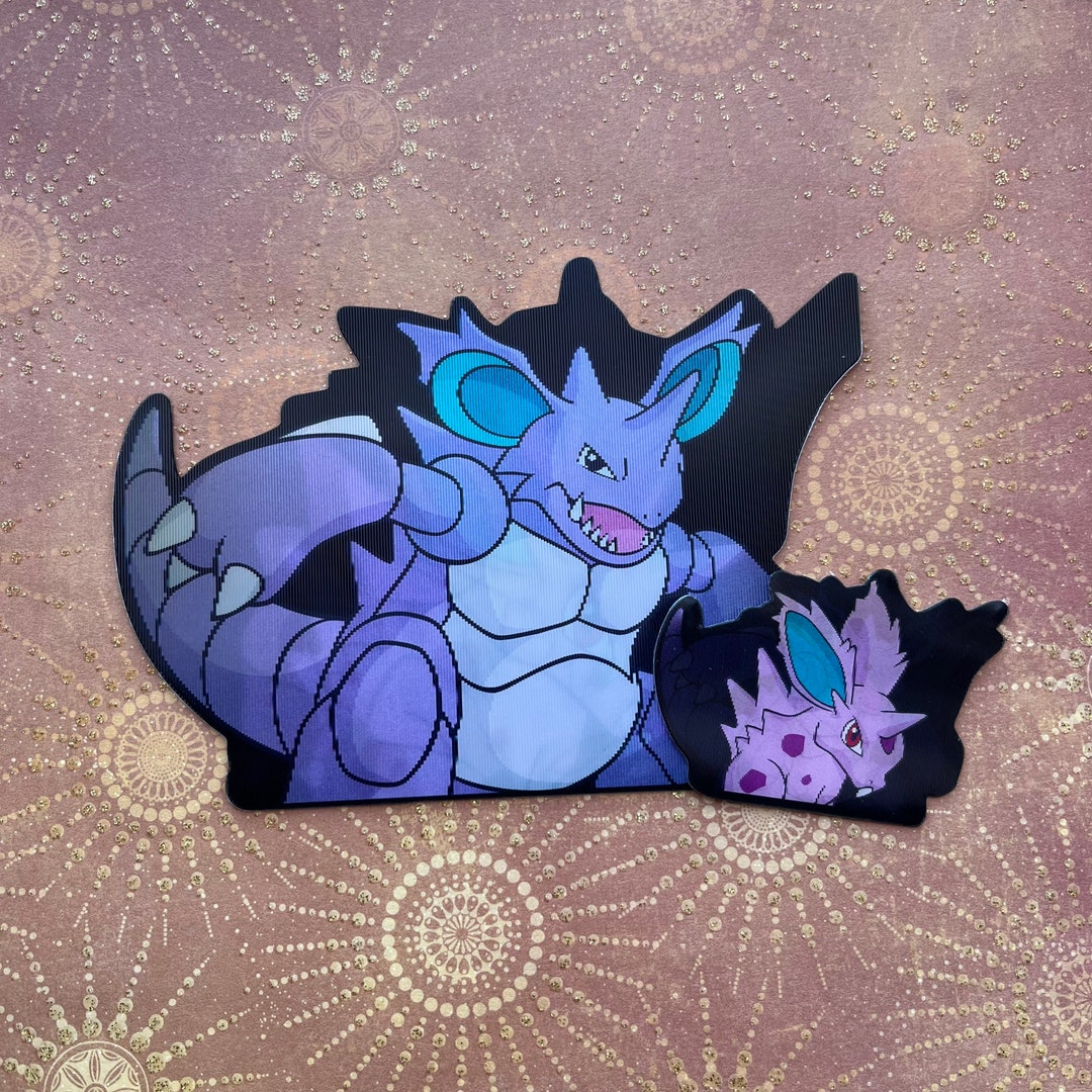 Nidoking Evolution 3D Motion Sticker - Etsy