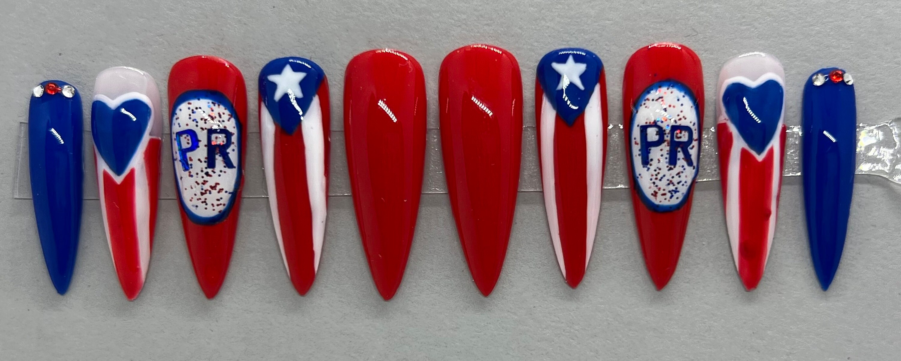 Puerto Rico Press on Nails - Etsy