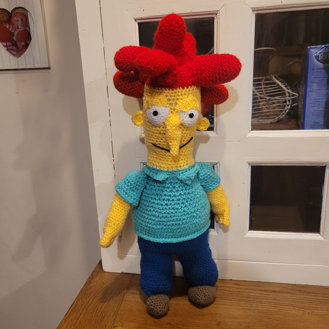 Sideshow Bob Crochet Plush - Etsy