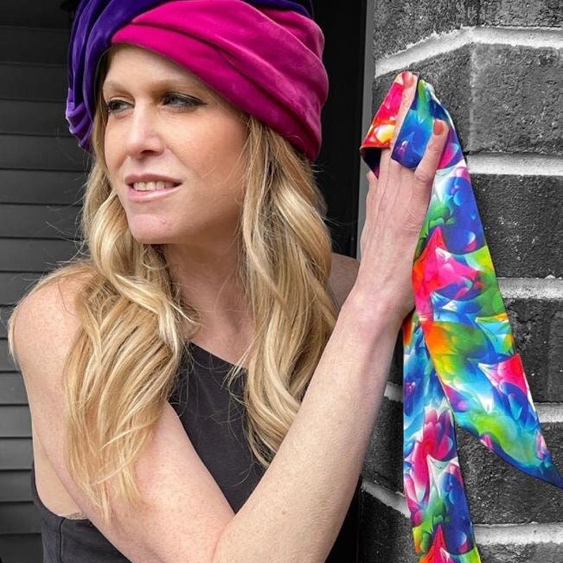 Neon Scarf - Etsy
