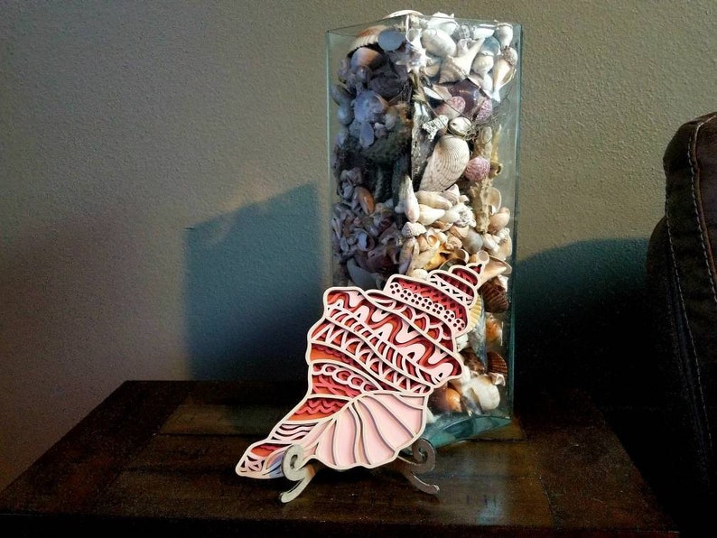 Conch Shell Wall Decor Layered - Etsy