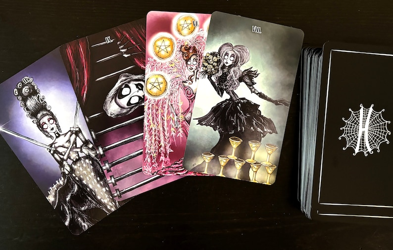 Hannah's Goth Haus Gothic Fantasy Drag Tarot Deck Full Deck 78 Cards - Etsy