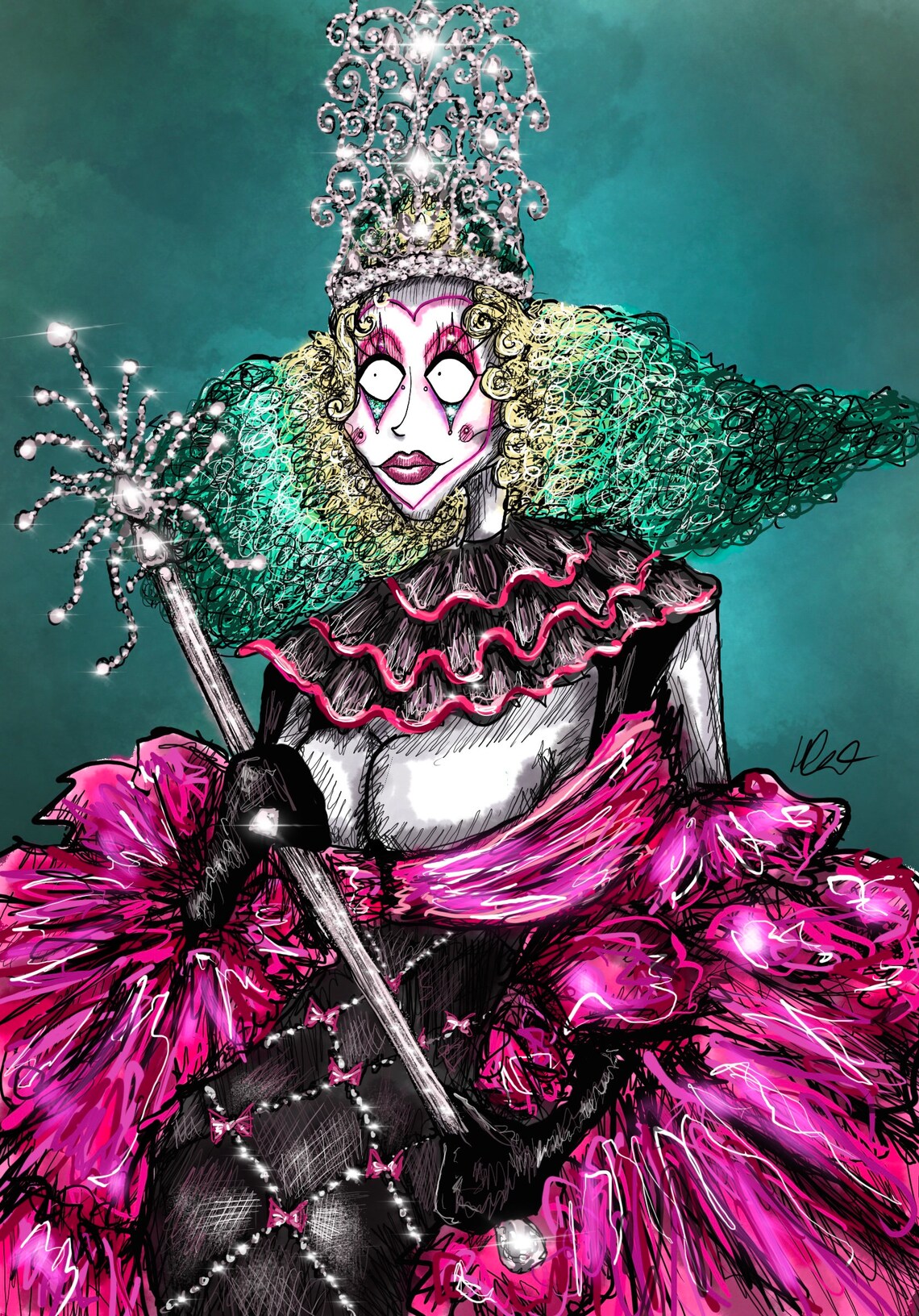 Custom Portraits in Tim Burton Style | Gothic Drawings for Weddings ...