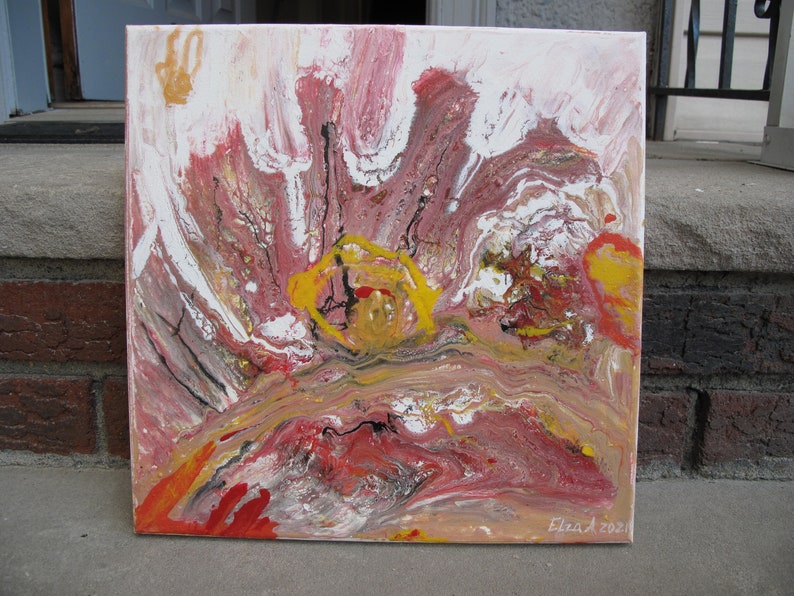 The Birth of the Pearl. Original Abstract Acrilic Painting ...