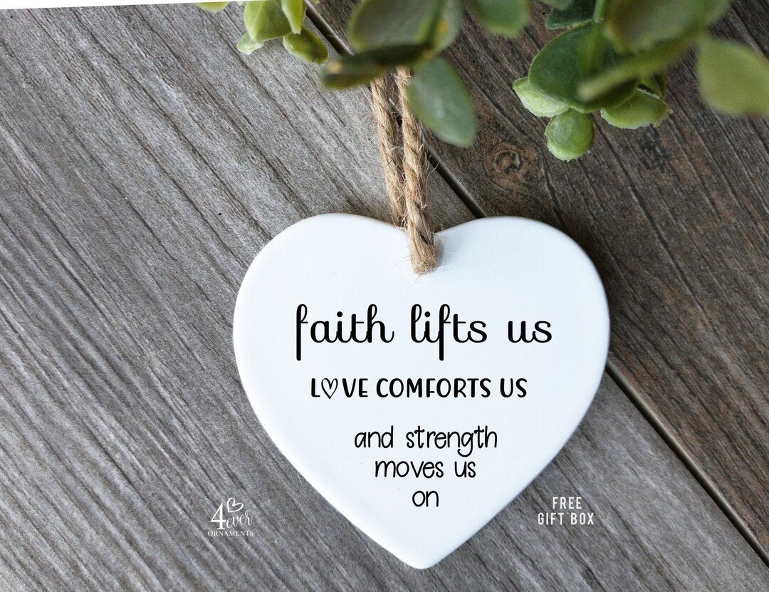 Faith Lifts Us-inspiration Ornament-best Friend Gift-ornament for ...