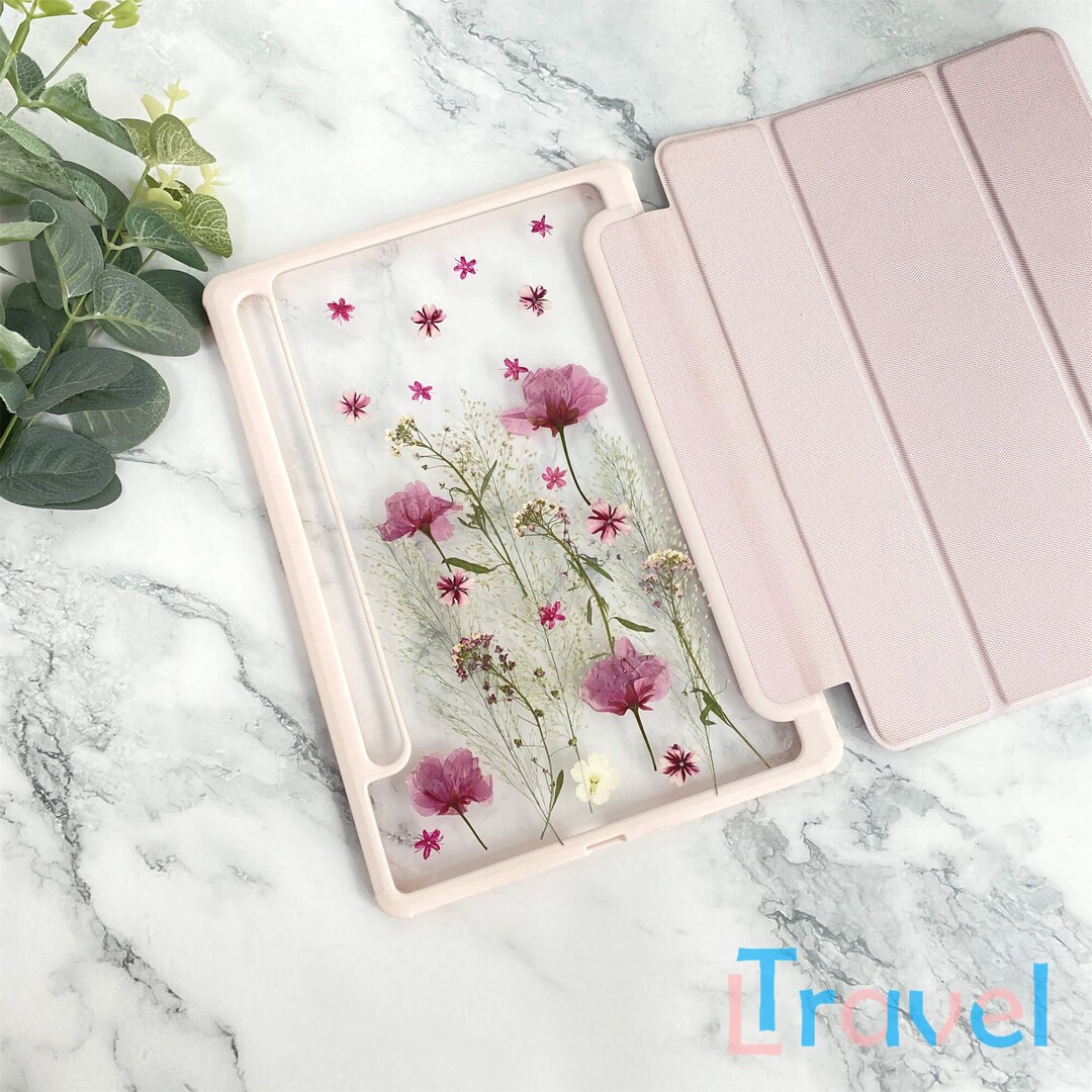 Pressed Pink Sakura Flower Case for Samsung Tab S11 S10 S9 S8 Ultra ...