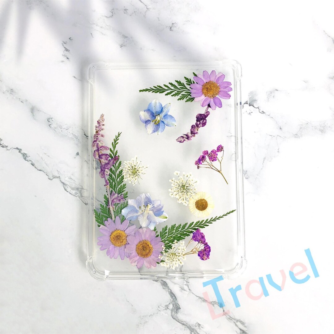 Pressed Purple Daisy Flowers E-reader Case for Kobo Libra 2 (2021 ...