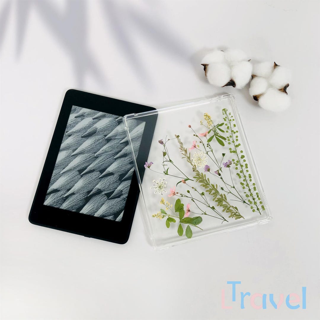 Pressed Natural Green Grass Flowers E-reader Case for Boox Leaf3 5 ...