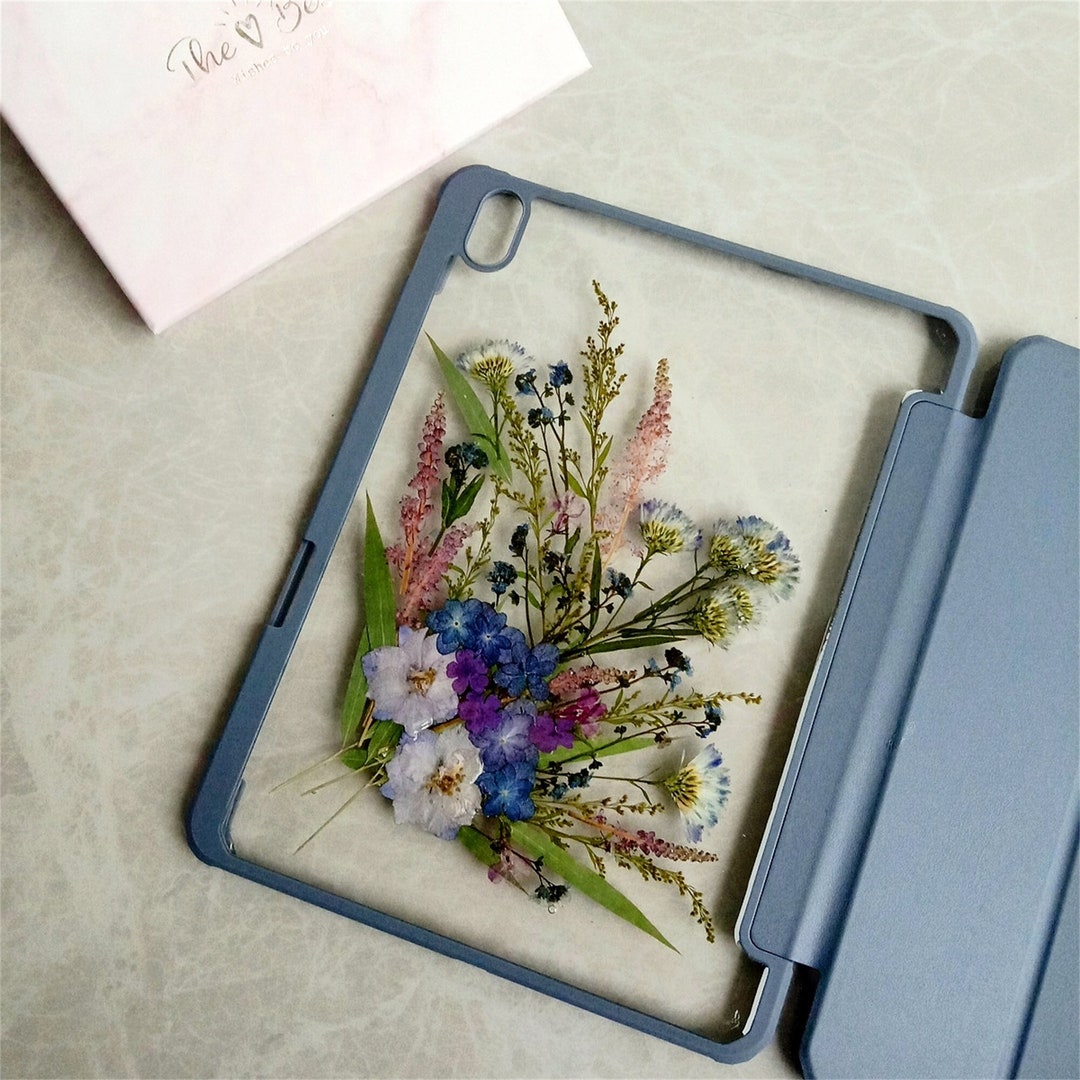 Spring in the Garden Real Pressed Flower Case for Samsung Tab S11 S10 ...
