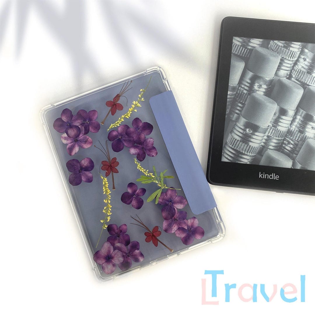 Dried Purple Hydrangea Flower Case for Kindle Colorsoft 7'',kindle ...