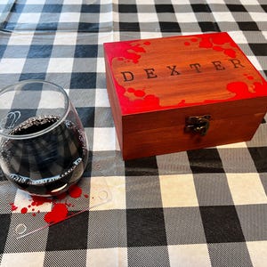 Dexter Blood Splatter Coasters | Glass Coasters | Hand Painted Coasters ...