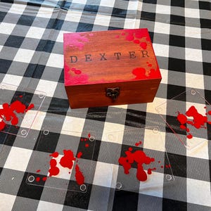 Dexter Blood Splatter Coasters | Glass Coasters | Hand Painted Coasters ...