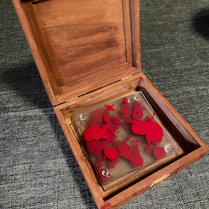 Dexter Blood Splatter Coasters | Glass Coasters | Hand Painted Coasters ...