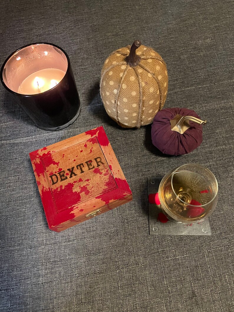 Dexter Blood Splatter Coasters Glass Coasters Hand Painted - Etsy