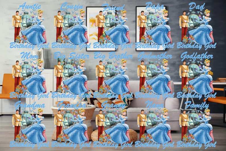 Cinderella Family Iron on Transfer Cinderella Bundle - Etsy