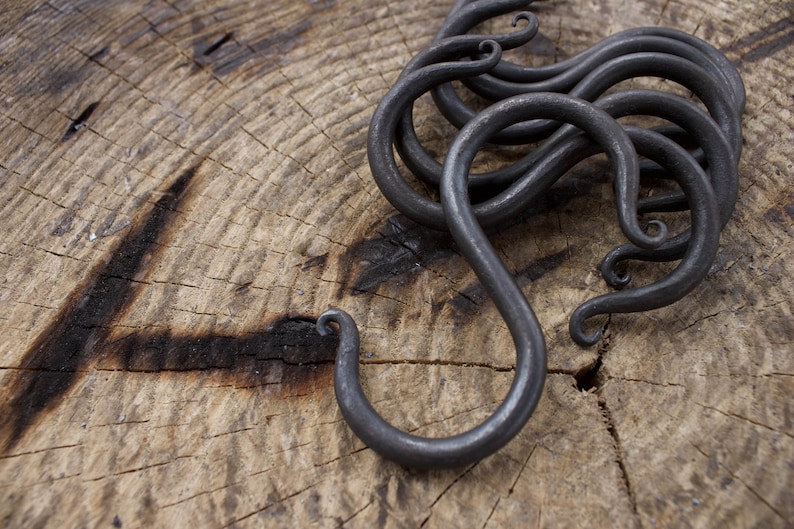 Hand Forged Iron S-hook Pot Hook - Etsy