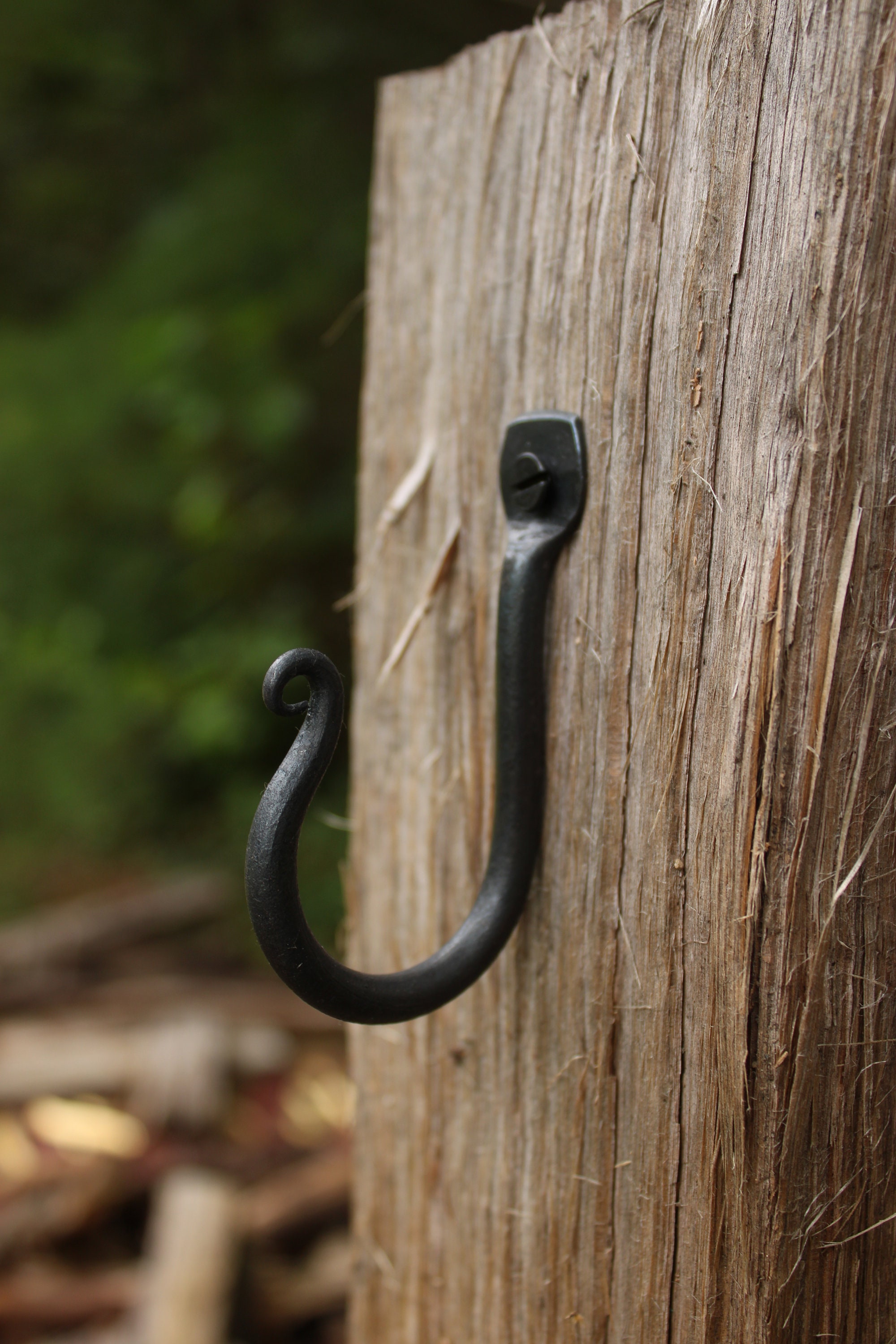 Blacksmith Hand Forged Iron Coat Hook - Etsy