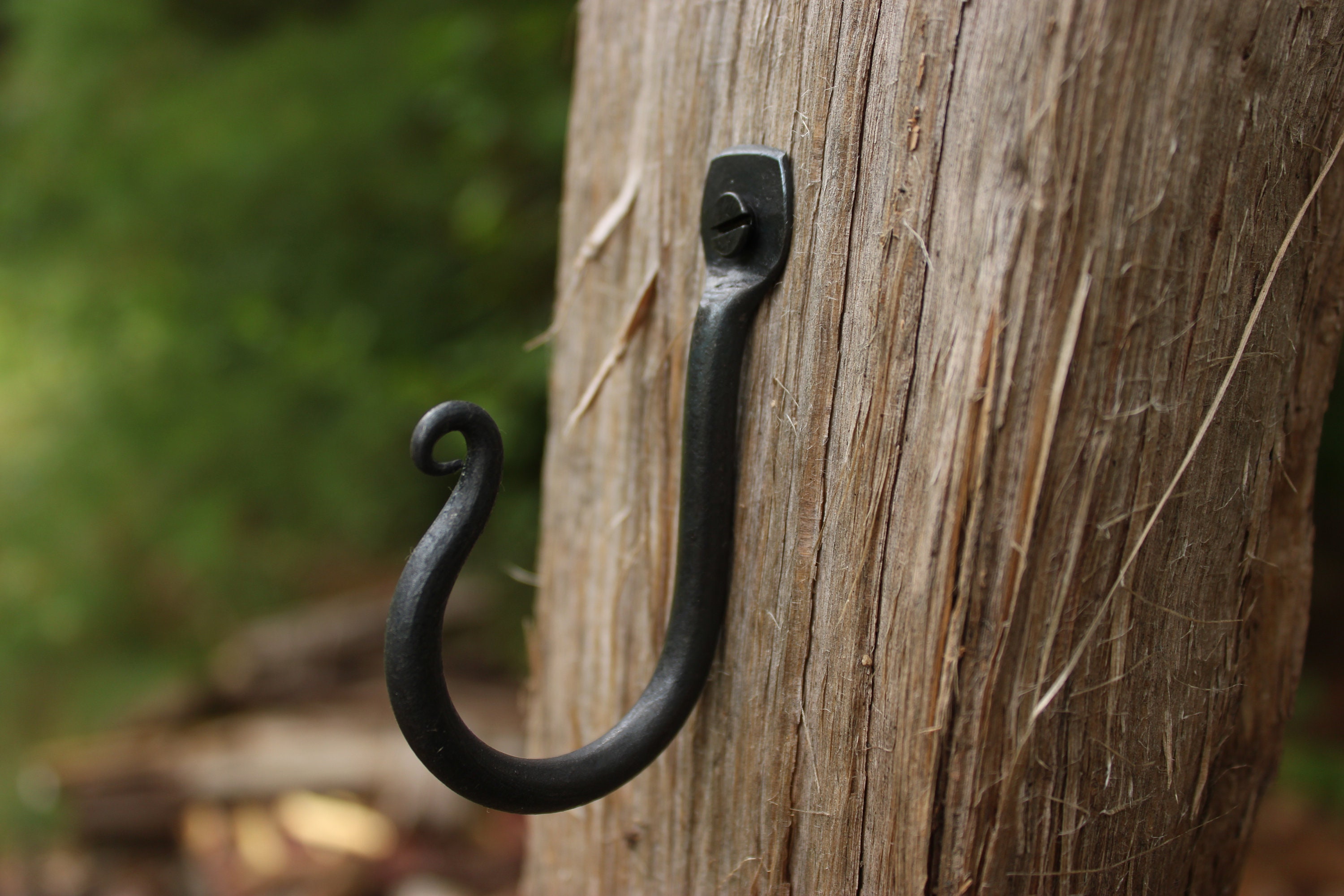 Blacksmith Hand Forged Iron Coat Hook - Etsy