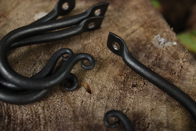 Blacksmith Hand Forged Iron Coat Hook - Etsy