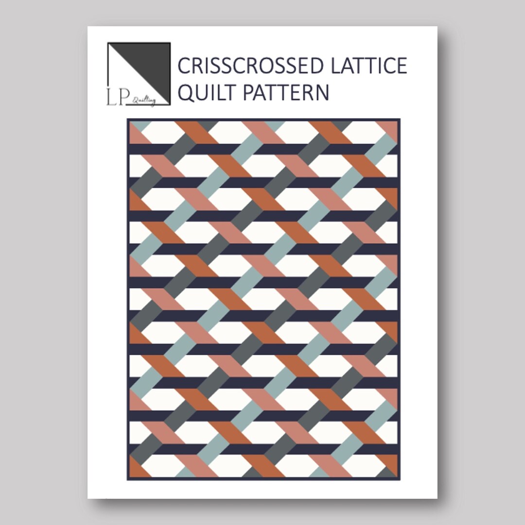 Crisscrossed Lattice Quilt Pattern - Etsy