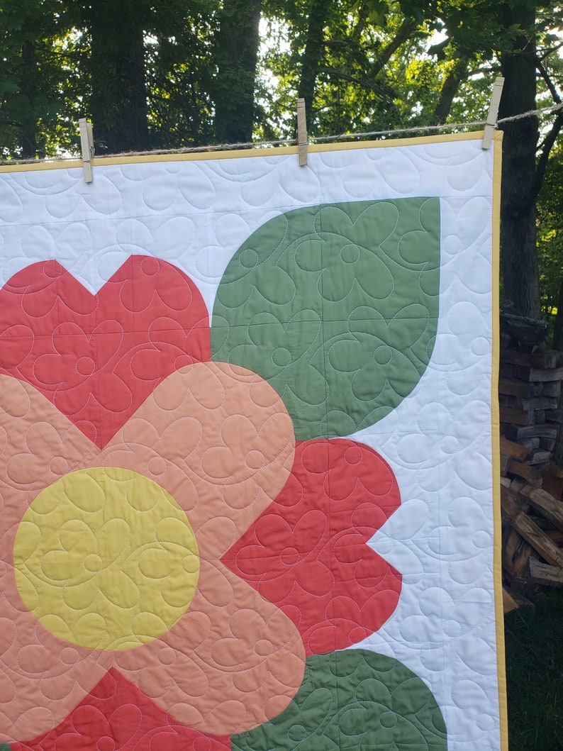 Flower Baby Quilt - Etsy