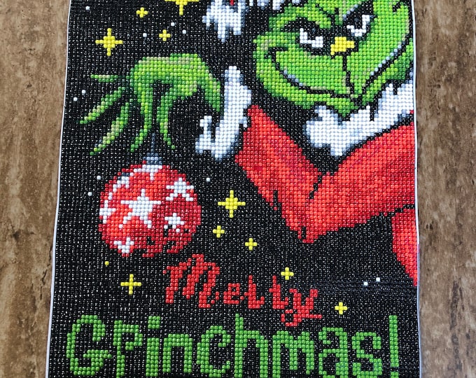 Completed Grinch Diamond Art - Etsy